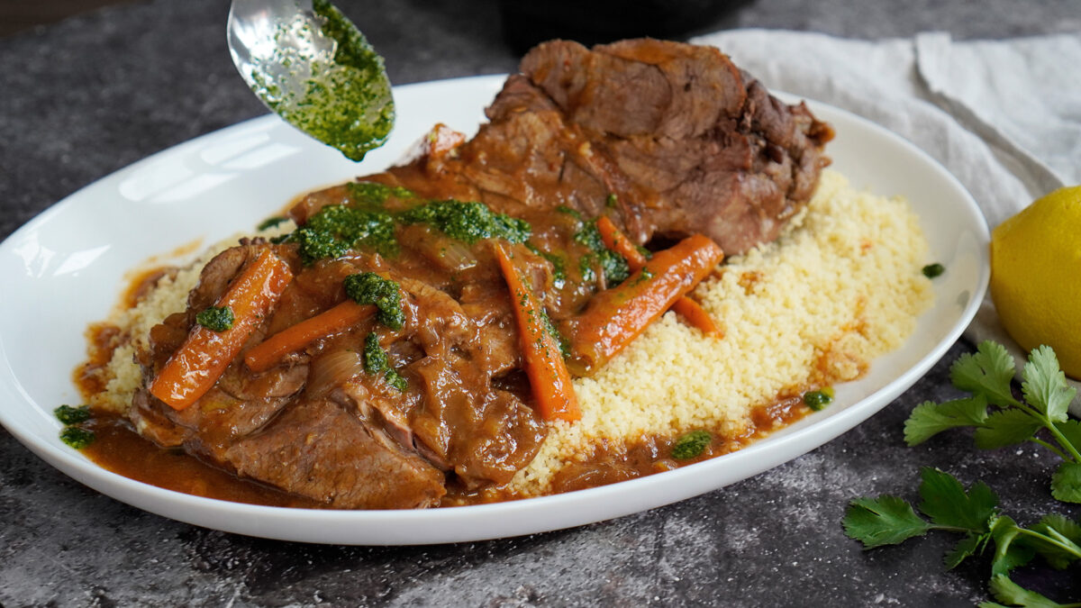 Lammbraten mit Couscous und leckerer Soße - Thomas kocht - der ...